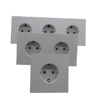 China 16A European EU Socket Aluminum Plate Frame Panel 86 Universal Plug Electric Power Wall Switch Socket Luxury Style 1 USB-A 1 for sale