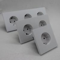 China 16A European EU Socket Aluminum Plate Frame Panel 86 Universal Plug Electric Power Wall Switch Socket Luxury Style 1 USB-A 1 for sale