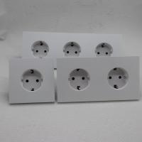 China 16A European EU Socket Aluminum Plate Frame Panel 86 Universal Plug Electric Power Wall Switch Socket Luxury Style 1 USB-A 1 for sale