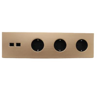 China Eastkame High Quality Smart 16A 4-Outlet Wall Socket with USB & Network Ports for Household Use for sale