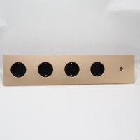 China 2024 High Quality Metal Panel European Individual Control Power Home Outlet Safety Electrical Wall Socket for sale
