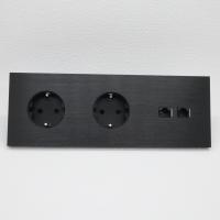 China EU Standard Home Electrical Wall Switch and Socket With Standard Grounding 250V 16A PC Panel Schuko Outlet German Socket for sale