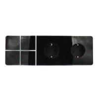 China Luxury Aluminum Panel Multi Function Electrical European Wall Switch and Socket Full Touch-senstive Switch for Home Automation for sale