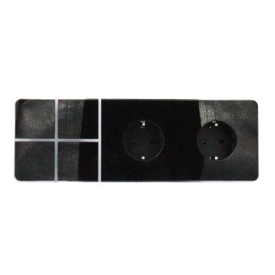 China Luxury Aluminum Panel Multi Function Electrical European Wall Switch and Socket Full Touch-senstive Switch for Home Automation for sale