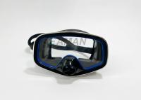China Freediving Spearfishing Mask with Nose Purge Valve Single Window Tempered Glass Lens 180° View for sale