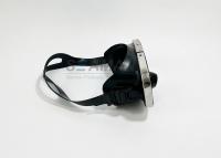 China Freediving Spearfishing Mask with Nose Purge Valve Single Window Tempered Glass Lens 180° View for sale