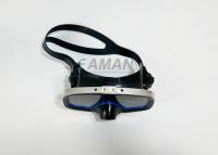 China Freediving Spearfishing Mask with Nose Purge Valve Single Window Tempered Glass Lens 180° View for sale