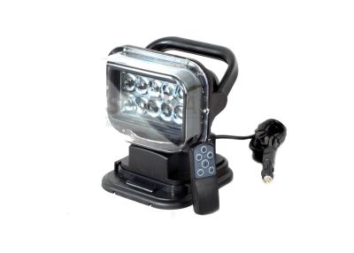 China 50W 4000LM Marine LED Spotlight 360° Rotating Remote Control Search Light 12V 24V for Boat SUV Farm for sale