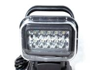 China 50W 4000LM Marine LED Spotlight 360° Rotating Remote Control Search Light 12V 24V for Boat SUV Farm for sale