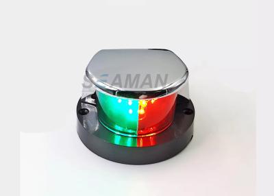 China LED Stainless Steel Marine Navigation Light 12V Bicolor Red Green for Boats Up to 39.4ft 2NM Visibility for sale