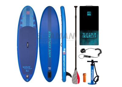 China 10ft Inflatable Stand Up Paddle Board 15psi 96kg Capacity Non-Slip Deck Youth Adult for sale
