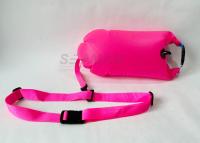 China 15L Pink Open Water Swim Safety Float Dry Bag PVC 0.3mm 9kg Buoyancy for Swimmers Triathletes Kayakers for sale