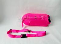 China 15L Pink Open Water Swim Safety Float Dry Bag PVC 0.3mm 9kg Buoyancy for Swimmers Triathletes Kayakers for sale