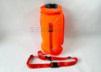 China 15L Nylon TPU Orange Swim Buoy with Built-in Dry Bag for Open Water Triathletes 9kg Buoyancy for sale
