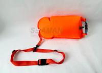 China 15L Nylon TPU Orange Swim Buoy with Built-in Dry Bag for Open Water Triathletes 9kg Buoyancy for sale