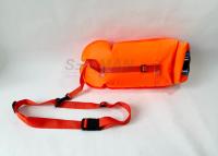 China 15L Nylon TPU Orange Swim Buoy with Built-in Dry Bag for Open Water Triathletes 9kg Buoyancy for sale