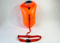 China 20L Inflatable Swim Buoy Float Tow with Rechargeable LED Light Dry Bag for Open Water Swimmers for sale