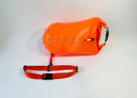 China 20L Inflatable Swim Buoy Float Tow with Rechargeable LED Light Dry Bag for Open Water Swimmers for sale