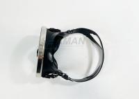 China Oval Scuba Diving Snorkeling Mask Stainless Steel Frame Tempered Glass Lens 14.5x12.5cm for sale