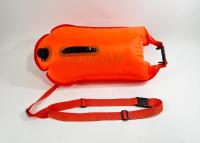 China 28L Open Water Swimming Tow Float Dry Bag Double Chambers Nylon TPU 18kg Buoyancy for sale