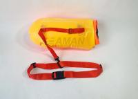 China 15L PVC Dual Color Open Water Swim Safety Tow Float Buoy Dry Bag 9KG Buoyancy for sale