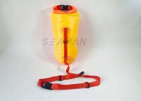 China 15L PVC Dual Color Open Water Swim Safety Tow Float Buoy Dry Bag 9KG Buoyancy for sale
