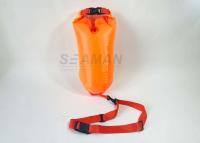 China 15L PVC Dual Color Open Water Swim Safety Tow Float Buoy Dry Bag 9KG Buoyancy for sale