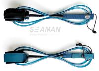 China 7mm 7ft Straight Surf Leash Leg Rope for Surfboard Longboard SUP Paddle Board for sale