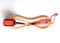 China 8 Foot Surf Leash Cord 7mm with Padded Neoprene Ankle Cuff Double Swivel Anti Rust for sale