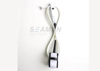 China 6ft 7mm White Surfboard Leash for Long Paddle Board Stainless Steel Swivel for sale