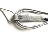 China 5ft 8mm TPU Surfboard SUP Straight Leash for Long Paddle Board Silver Stainless Steel Swivel for sale