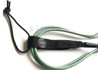 China 12ft Surfboard Leash 7mm TPU Cord Safety Leg Rope for Longboard SUP Paddle Board for sale
