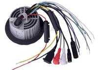 China 4 Inch Waterproof Marine Motorcycle Stereo Bluetooth Receiver 160W 4 Channel 12V Gauge Style for sale