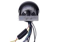 China 4 Inch Waterproof Marine Motorcycle Stereo Bluetooth Receiver 160W 4 Channel 12V Gauge Style for sale