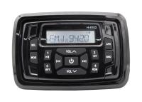 China Marine Digital Media Receiver Bluetooth Stereo Radio LCD 140mmx85mm IP66 12V 180W for sale
