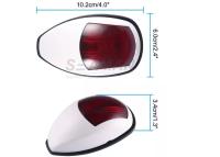 China LED Marine Boat Navigation Light Side Pair Vertical Mount Red Green 2 Nautical Mile IP66 10-30V DC for sale