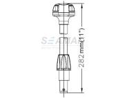 China 12 Inch Bi Color LED Navigation Pole Light for Boats Up to 39.4ft 10-30V DC IP66 for sale