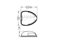 China 316 Stainless Steel Marine Navigation Lights 10-30V DC 1W IP66 for Boats Up to 12m for sale