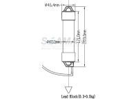 China 12V LED Boat Navigation Light Stern Underwater Fishing Light Blue 10-30V DC 45W IP68 for sale