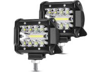 China 60W 6000LM Triple Row 4 Inch Marine LED Light Bar 12V Waterproof Offroad Work Light for Boat SUV for sale
