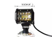 China 60W 6000LM Triple Row 4 Inch Marine LED Light Bar 12V Waterproof Offroad Work Light for Boat SUV for sale