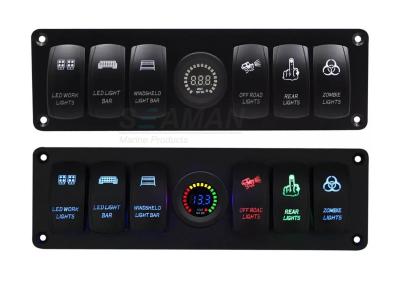 China 6 Gang Marine Boat Splashproof Switch Panel SPST ON Off 12V 24V Waterproof for sale