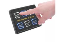 China 6 Gang Touch Screen Marine Switch Panel 12V 24V Blue LED Waterproof with Fuses and 15 Pin VGA Cable for sale