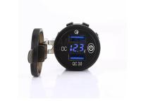 China 12V 24V Touch Control Marine Switch Panel with Dual QC3.0 USB Charger and LED Voltmeter for sale