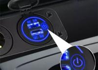 China Electronic Waterproof Marine Switch Panel QC3.0 Car Charger Socket Ignition Outlet Splitter for sale
