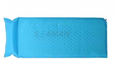 China Self Inflating Camping Mattress 190x65cm Backpacking Sleeping Pad with Pillow for sale