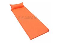 China Self Inflating Camping Mattress 190x65cm Backpacking Sleeping Pad with Pillow for sale