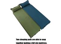 China Self Inflating Camping Mattress 190x65cm Backpacking Sleeping Pad with Pillow for sale