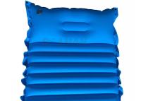 China 120cm 140cm 180cm Lightweight Camping Mat Foldable Foot Press Inflatable Sleeping Pad with Pillow for sale