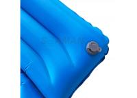 China 120cm 140cm 180cm Lightweight Camping Mat Foldable Foot Press Inflatable Sleeping Pad with Pillow for sale
